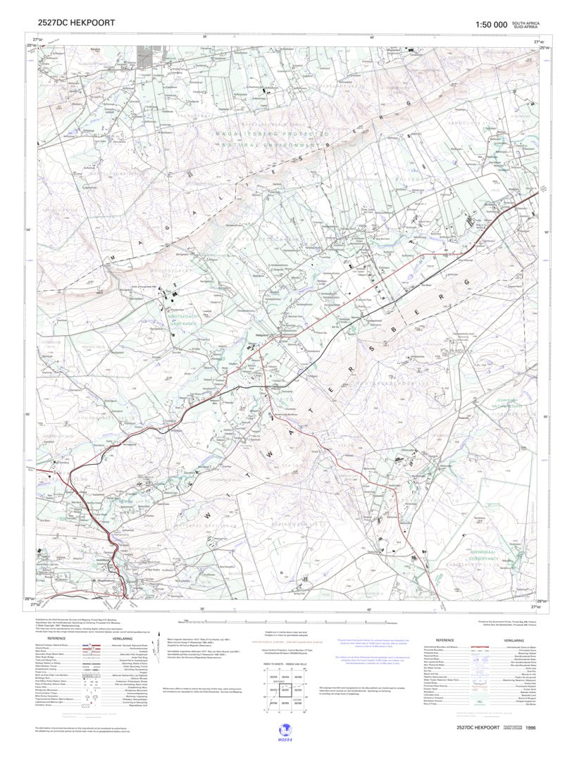 2527DC HEKPOORT Map by Chief Directorate: National Geo-spatial ...