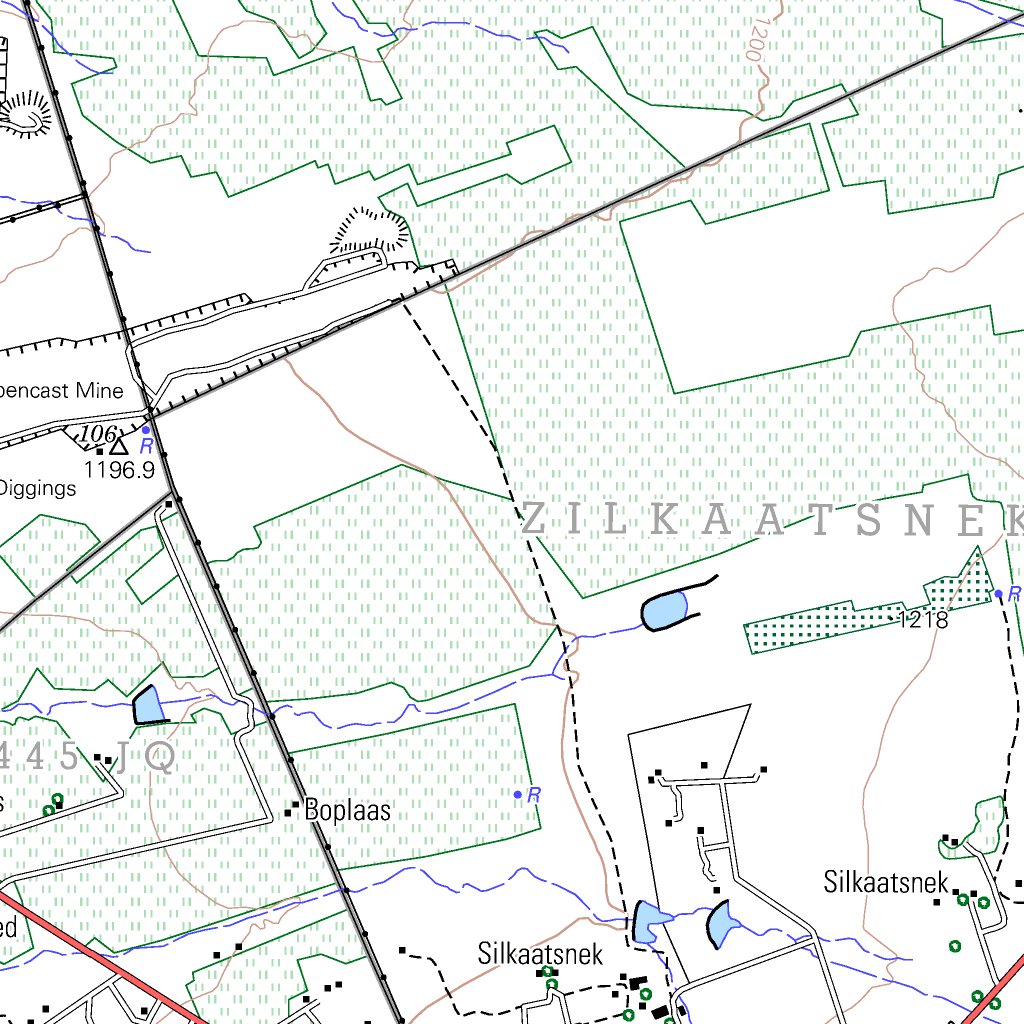 2527DB BRITS Map by Chief Directorate: National Geo-spatial Information ...