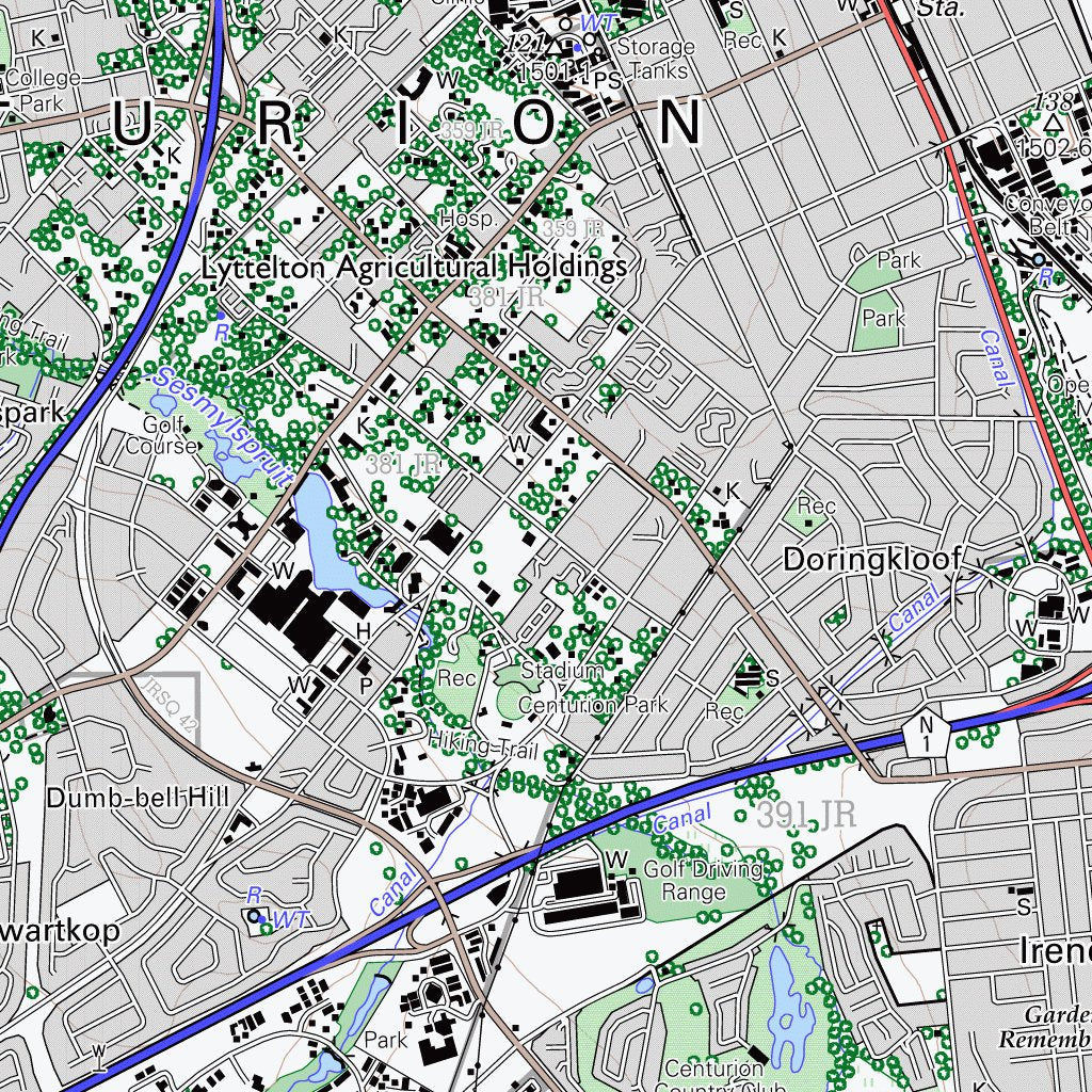 2528CC CENTURION Map by Chief Directorate: National Geo-spatial ...