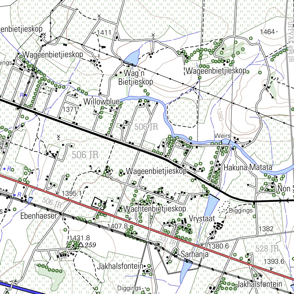 2528DD BALMORAL Map by Chief Directorate: National Geo-spatial ...