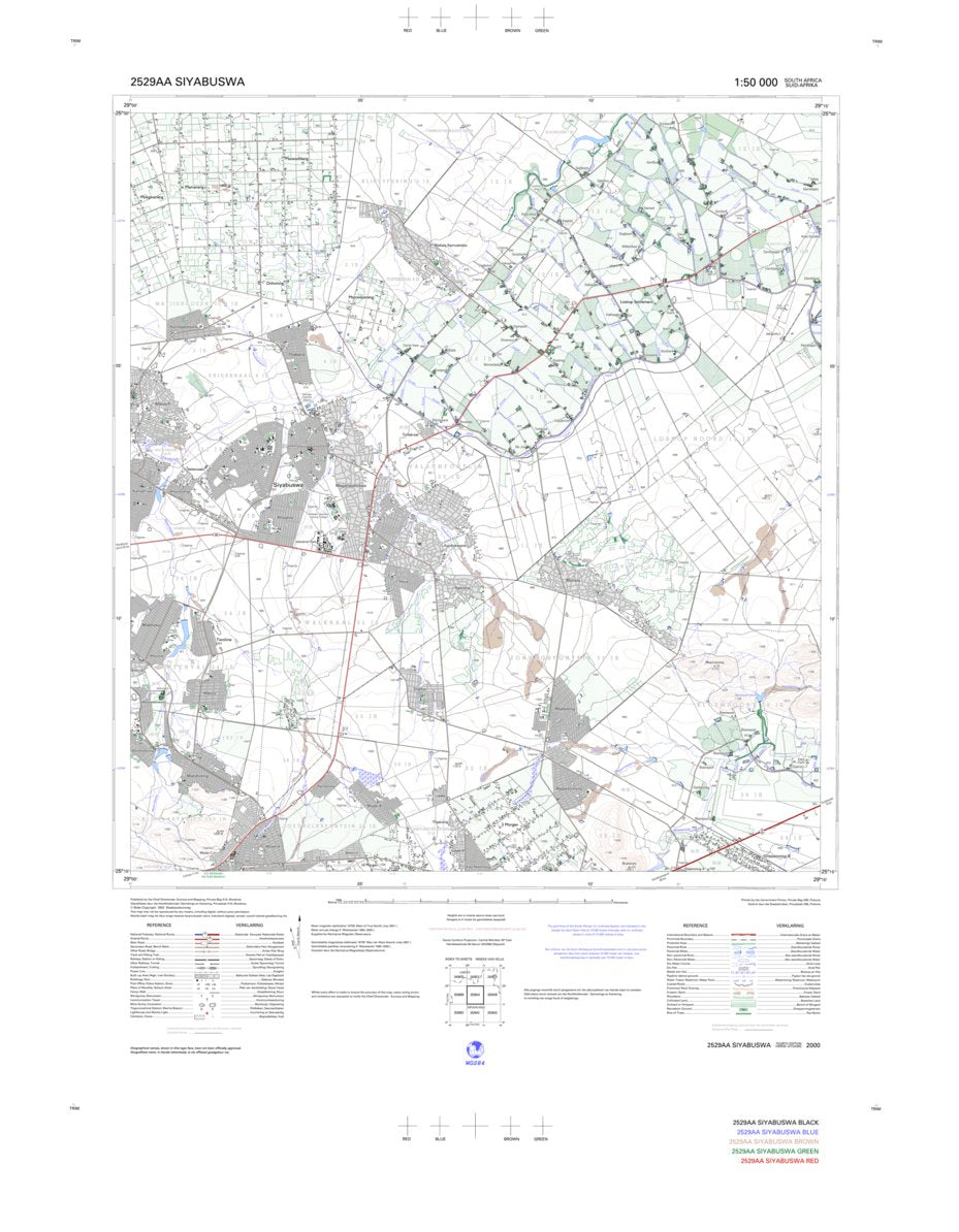 2529AA SIYABUSWA Map by Chief Directorate: National Geo-spatial ...