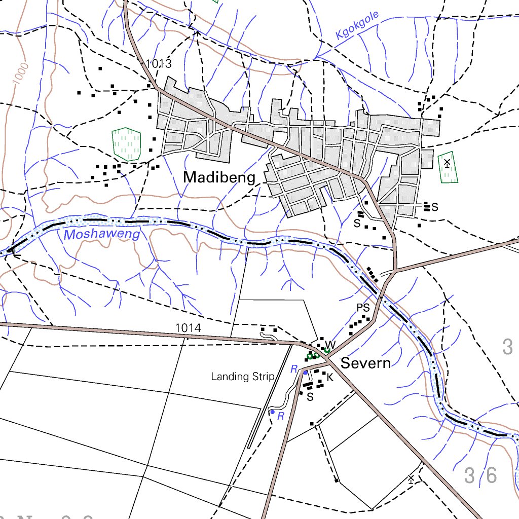 2622DB MADIBENG Map by Chief Directorate: National Geo-spatial ...