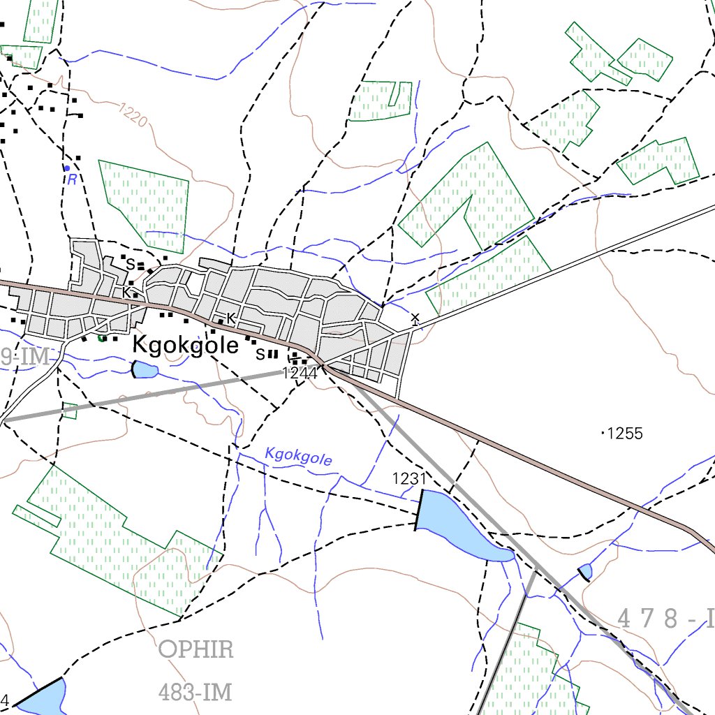 2623DB KGOKGOLE Map by Chief Directorate: National Geo-spatial ...