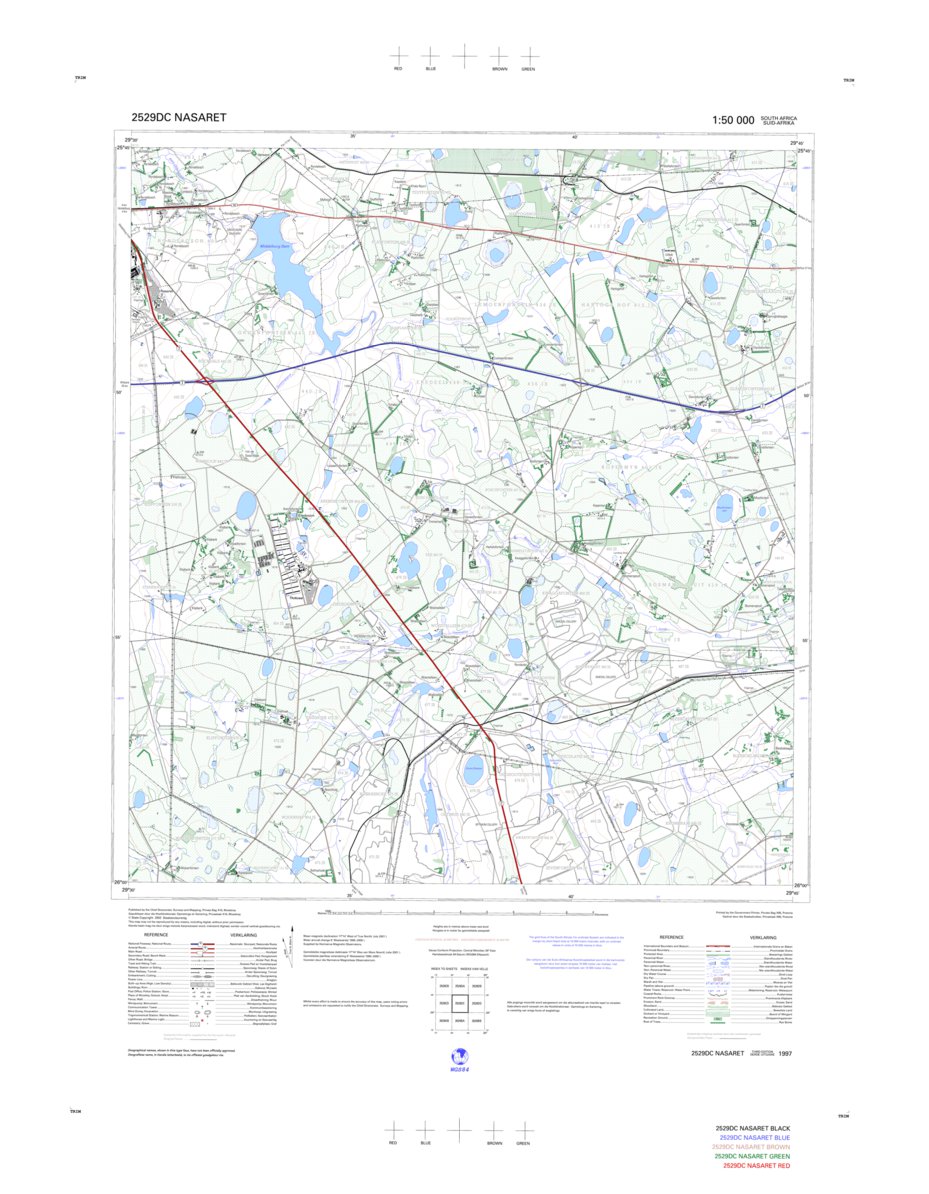 2529DC NASARET Map by Chief Directorate: National Geo-spatial ...