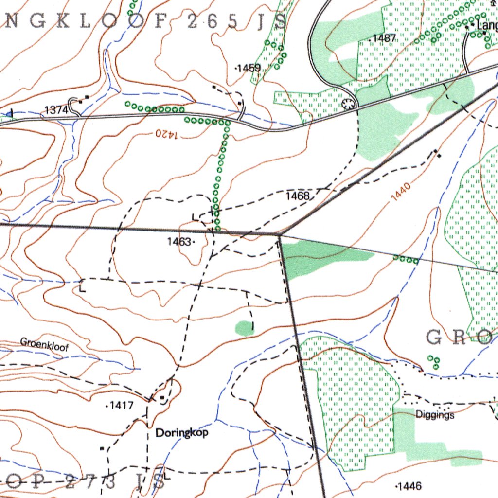 2529CB DOORNKOP Map by Chief Directorate: National Geo-spatial ...