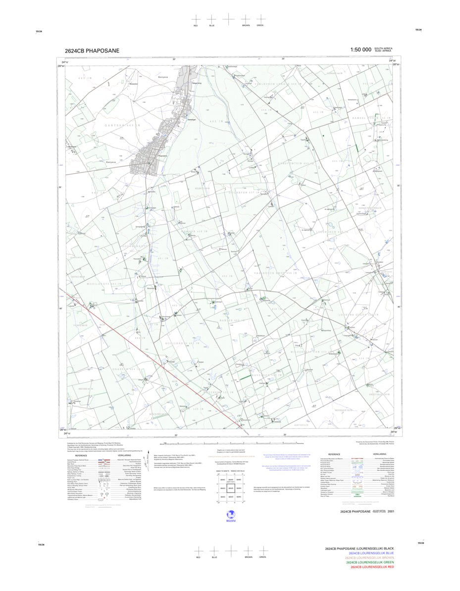 2624CB PHAPOSANE Map by Chief Directorate: National Geo-spatial ...