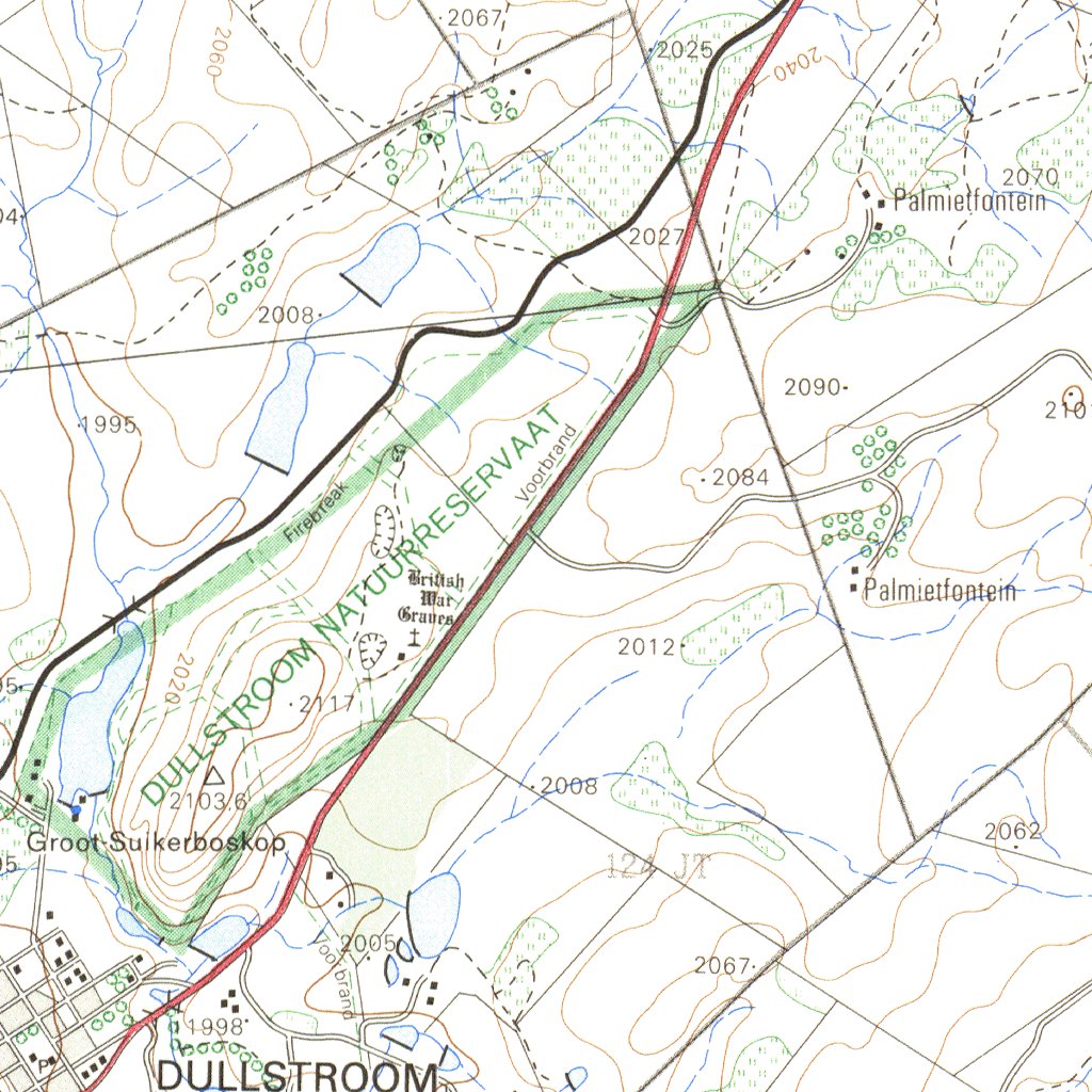 2530AC DULLSTROOM Map by Chief Directorate: National Geo-spatial ...
