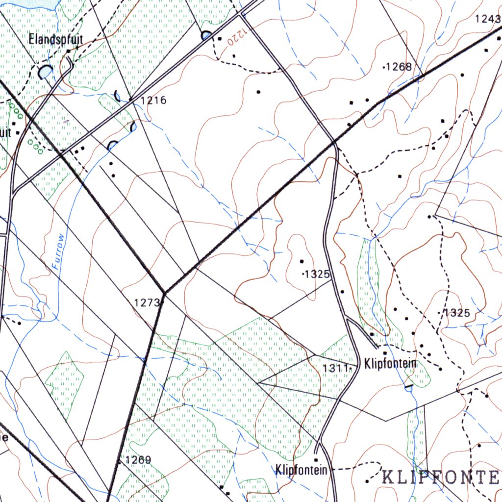 2530AD BADFONTEIN Map by Chief Directorate: National Geo-spatial ...