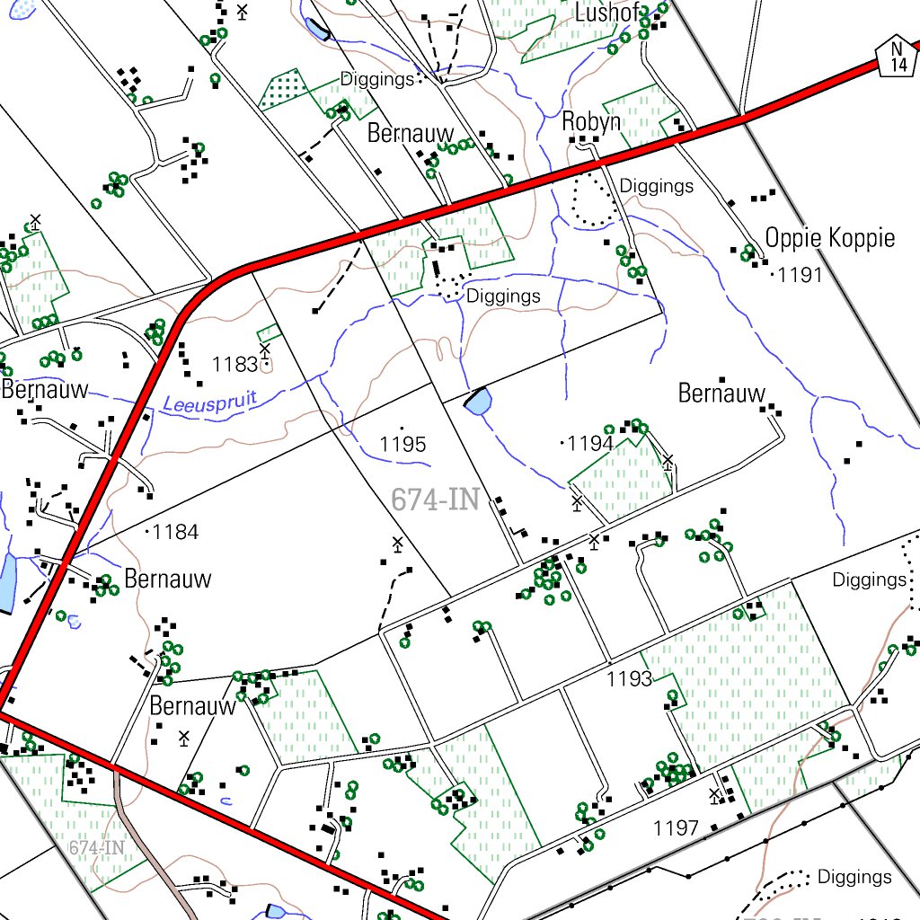 2624DD DEVONDALE Map by Chief Directorate: National Geo-spatial ...