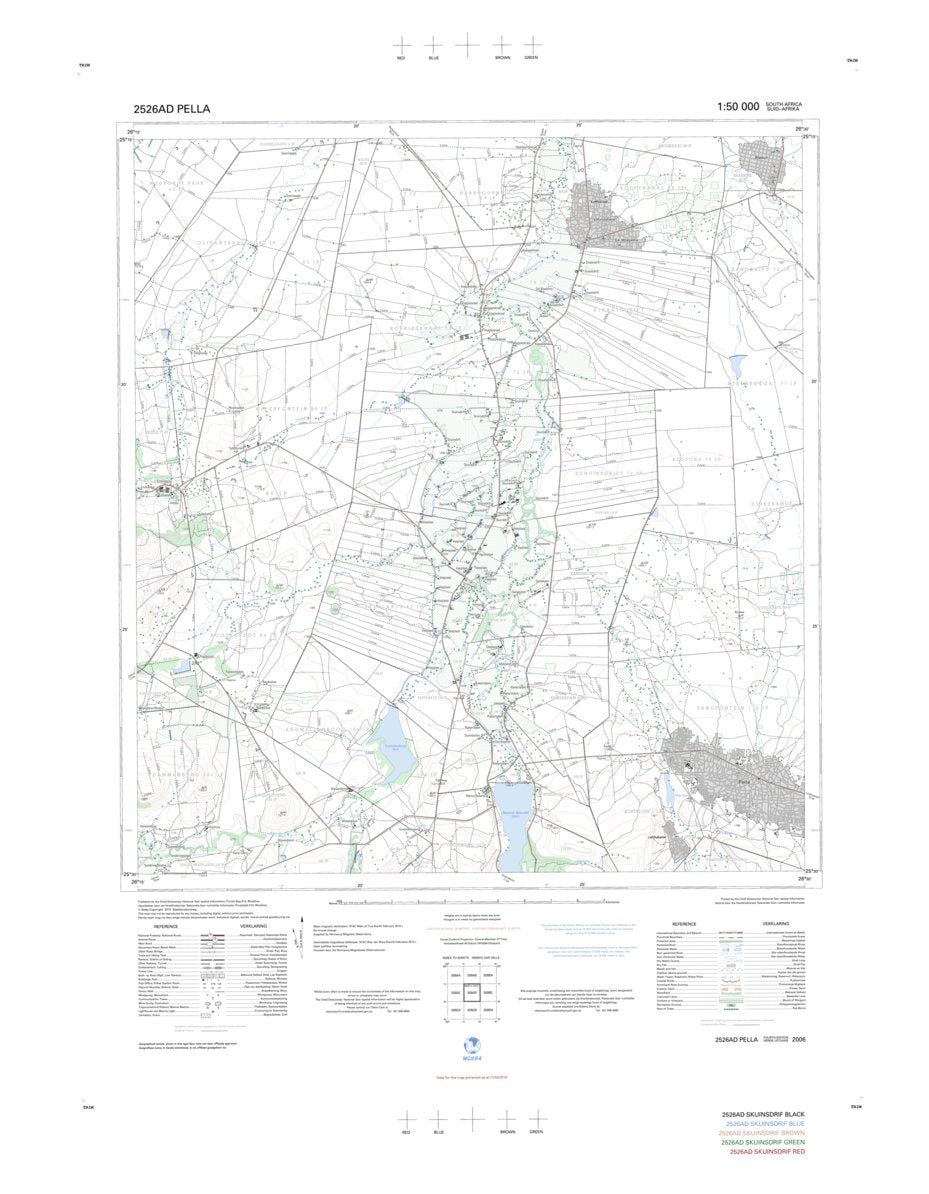 2526AD PELLA Map by Chief Directorate: National Geo-spatial Information ...