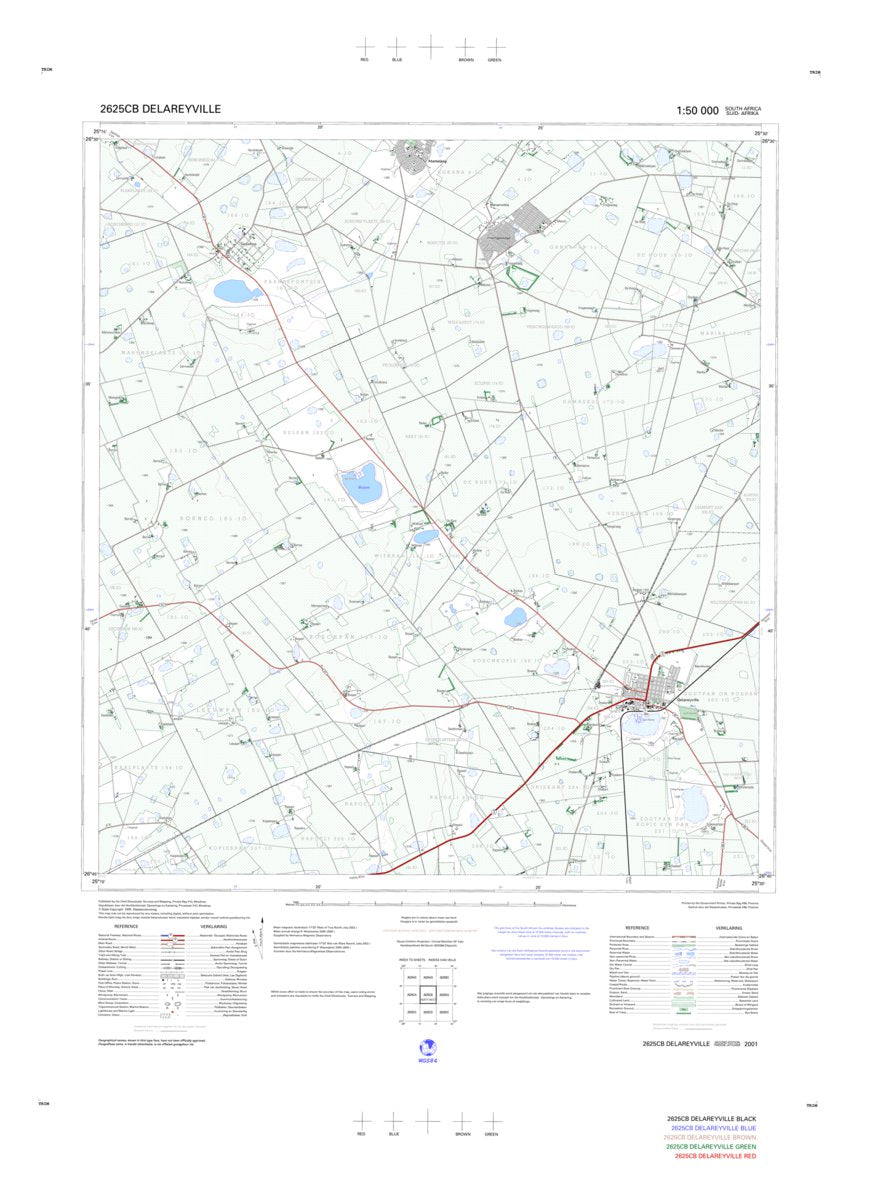 2625CB DELAREYVILLE Map by Chief Directorate: National Geo-spatial ...