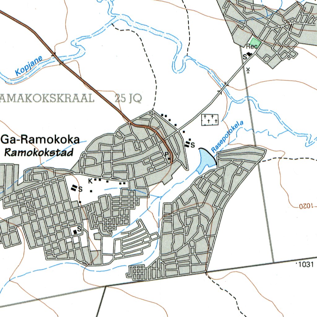 2527AB GA-RAMOKOKA Map by Chief Directorate: National Geo-spatial ...