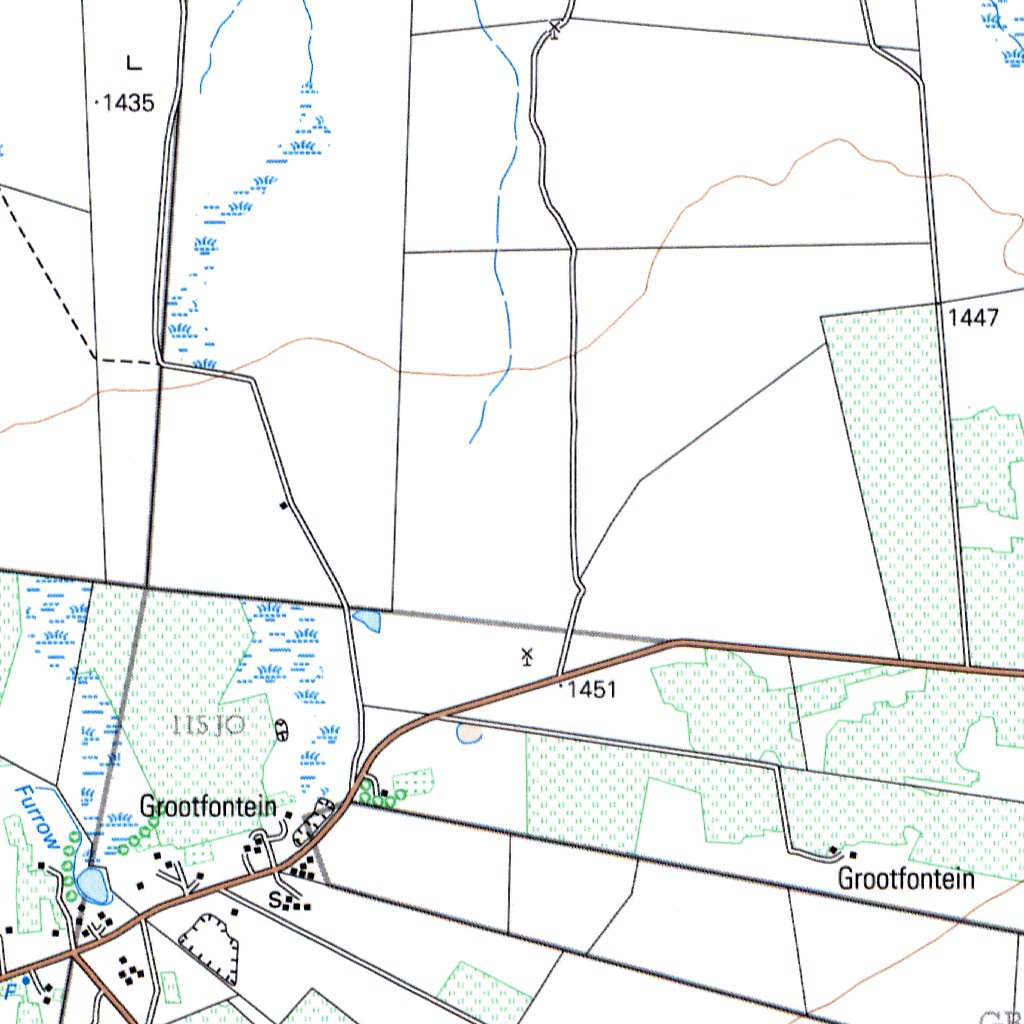 2525DD ROOIGROND Map by Chief Directorate: National Geo-spatial ...