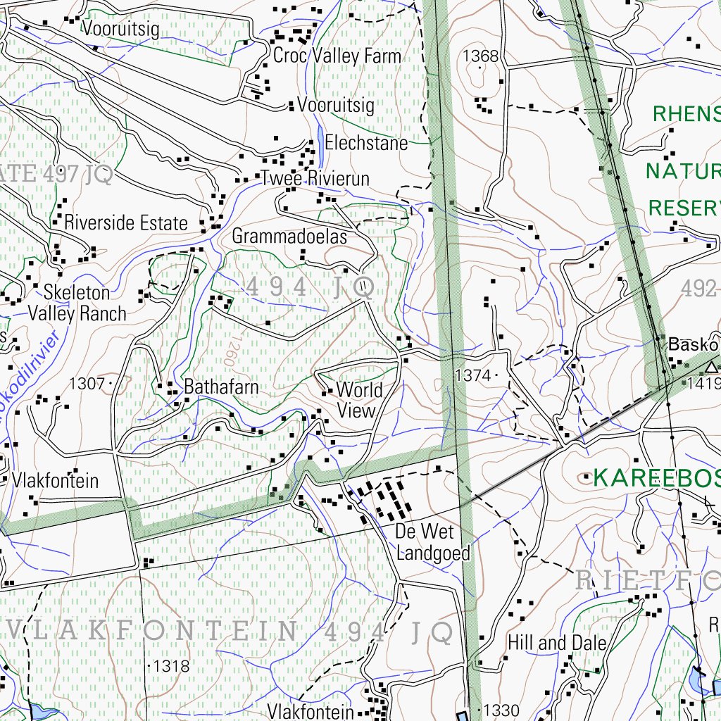 2527DD BROEDERSTROOM Map by Chief Directorate: National Geo-spatial ...