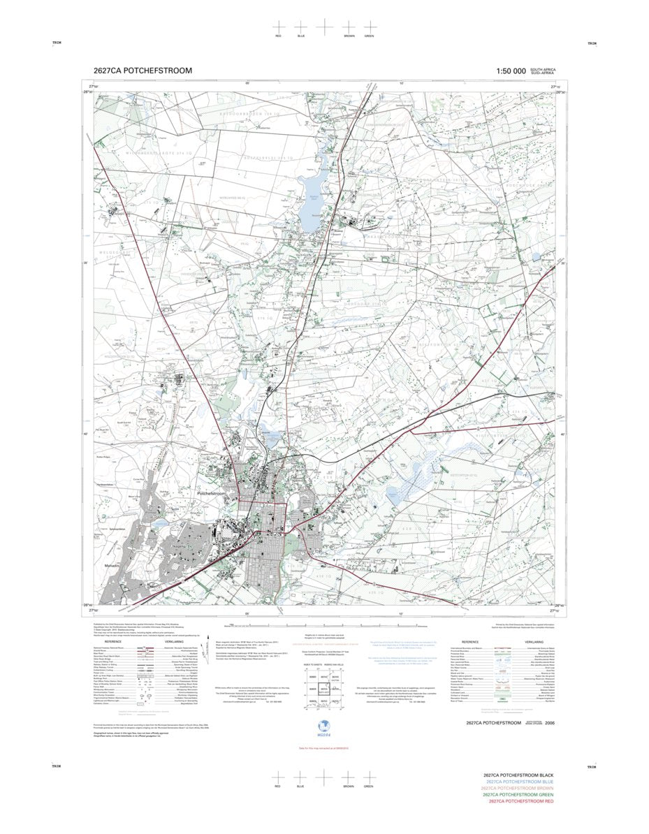 2627CA POTCHEFSTROOM Map by Chief Directorate: National Geo-spatial ...