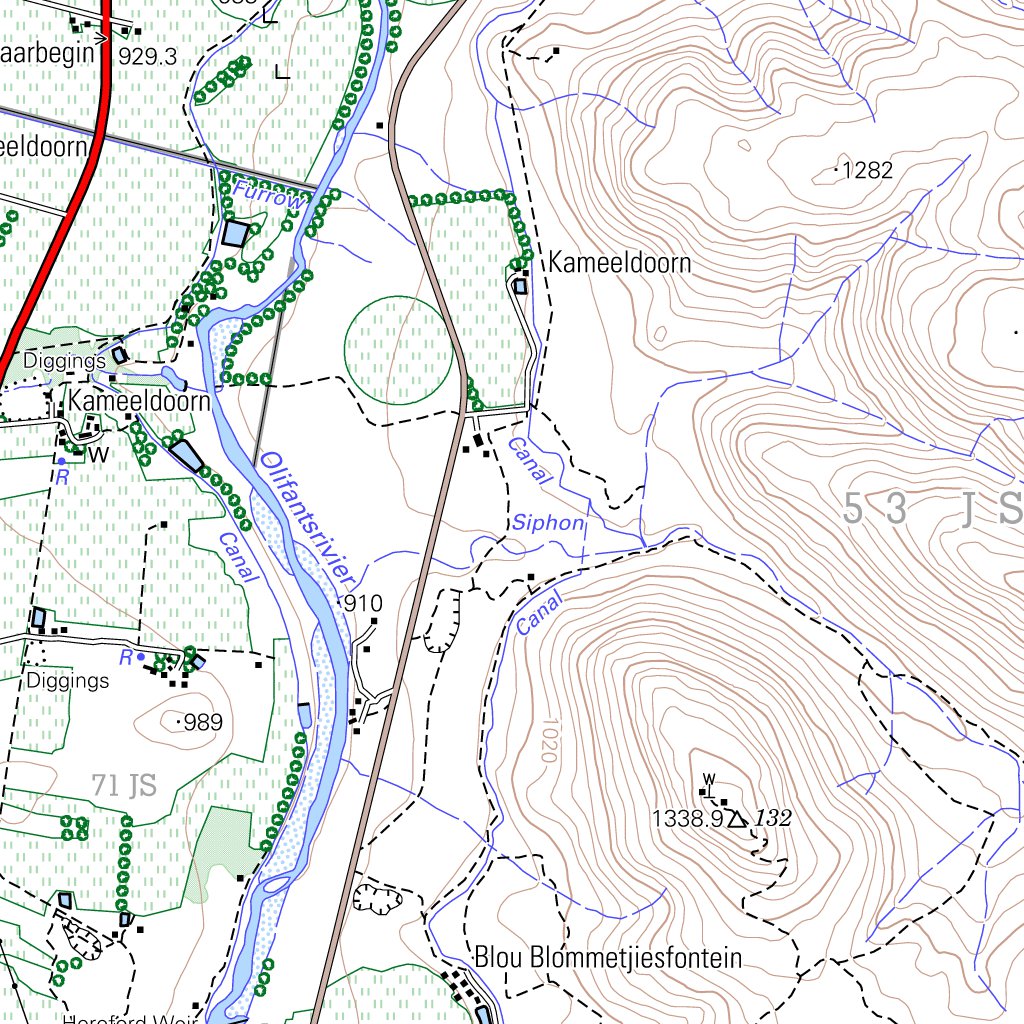 2529AD LOSKOP DAM Map by Chief Directorate: National Geo-spatial ...