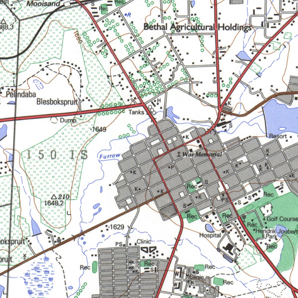 2629AD BETHAL Map by Chief Directorate: National Geo-spatial ...