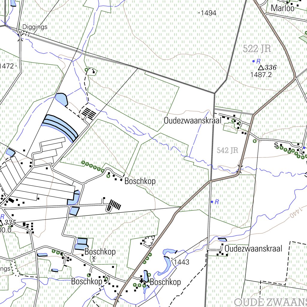 2528DC BRONKHORSTSPRUIT Map by Chief Directorate: National Geo-spatial ...