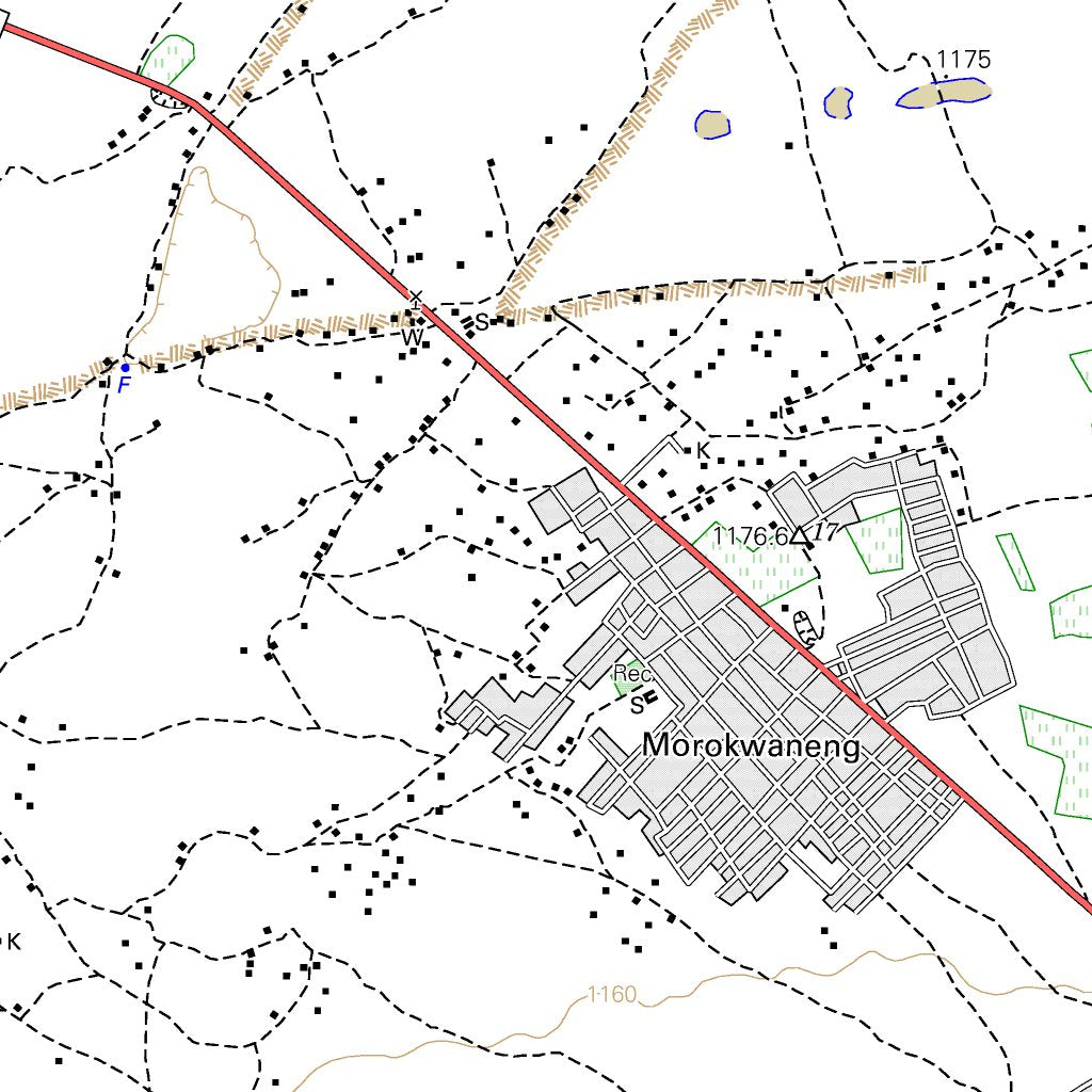 2623BA MOROKWANENG Map by Chief Directorate: National Geo-spatial ...