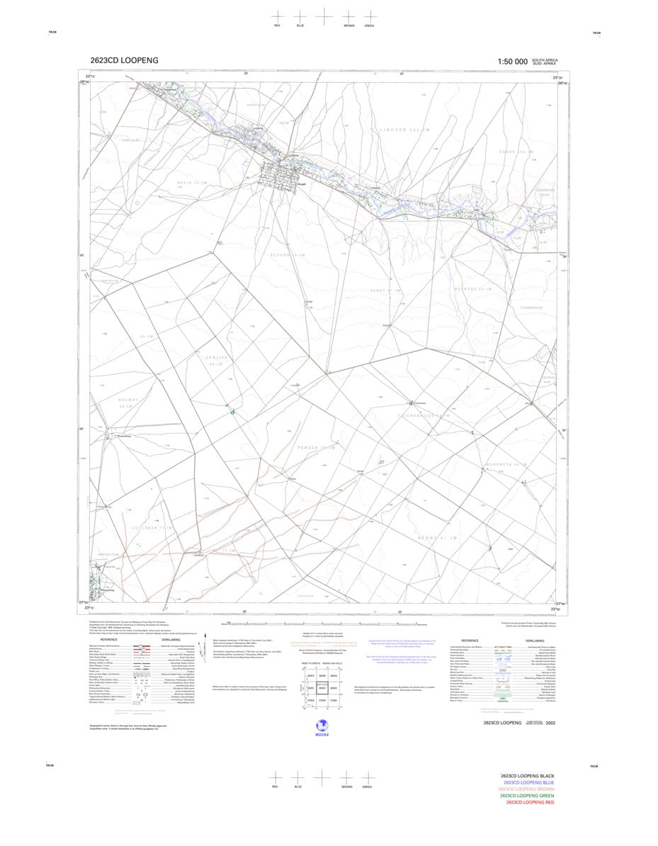 2623CD LOOPENG Map by Chief Directorate: National Geo-spatial ...