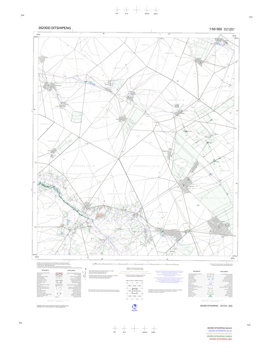 2623DD DITSHIPENG map by Chief Directorate: National Geo-spatial ...