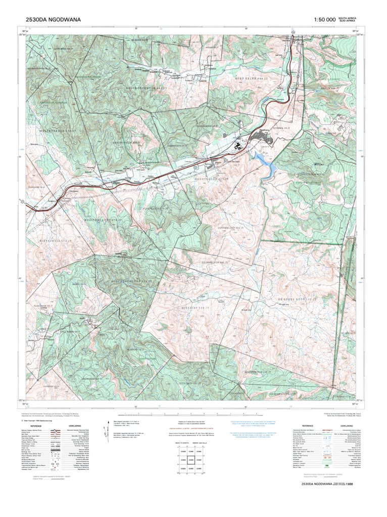 2530DA NGODWANA Map by Chief Directorate: National Geo-spatial ...