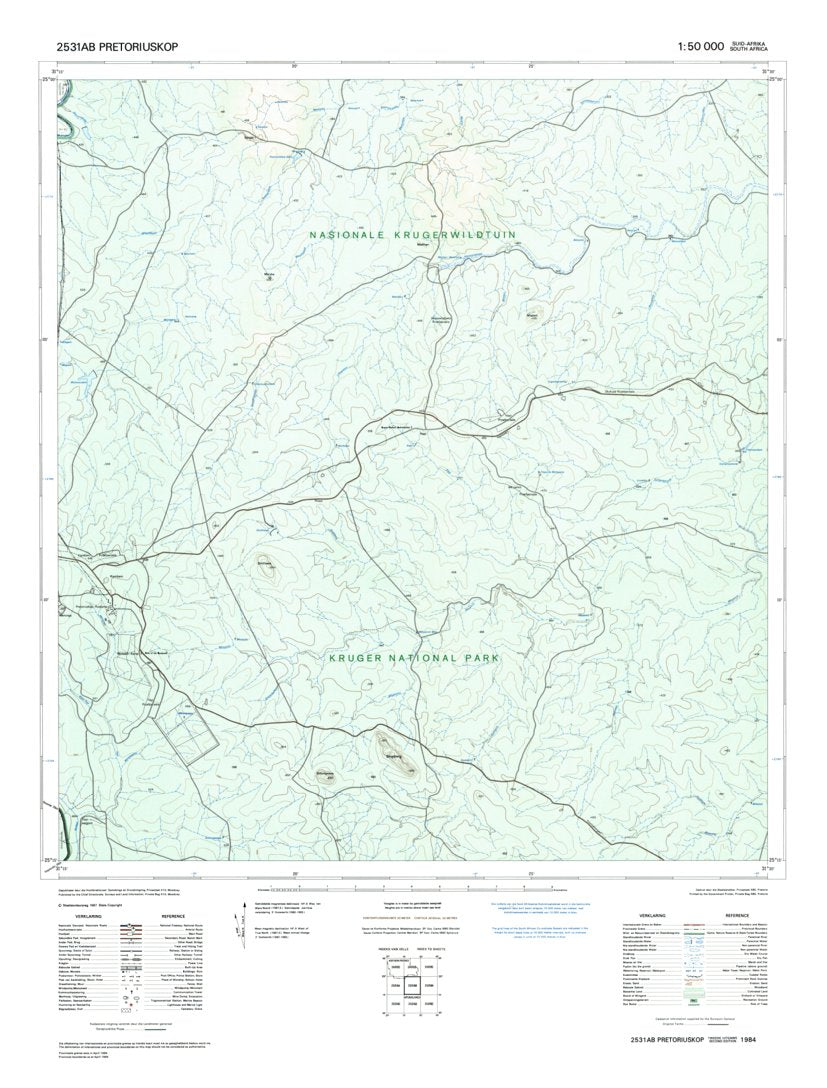 2531AB PRETORIUSKOP Map by Chief Directorate: National Geo-spatial ...