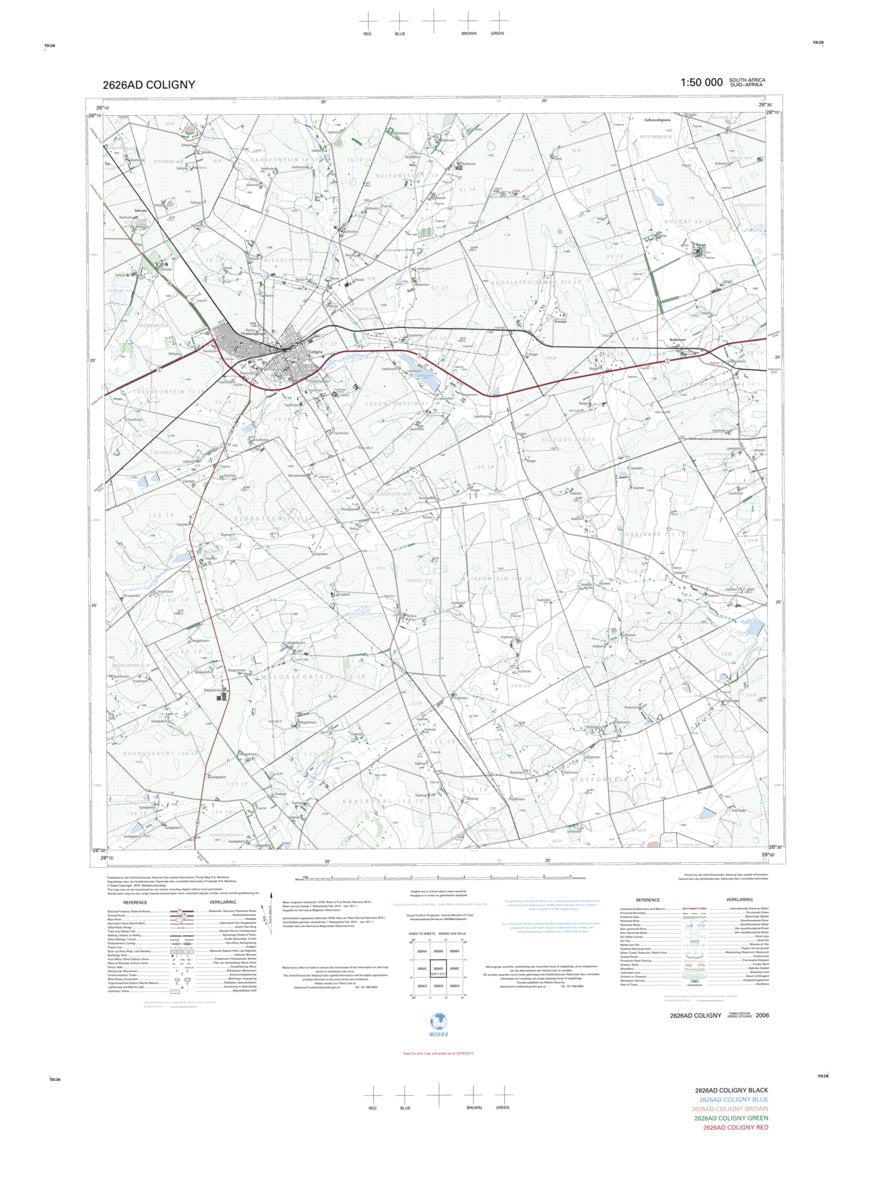 2626AD COLIGNY Map by Chief Directorate: National Geo-spatial ...