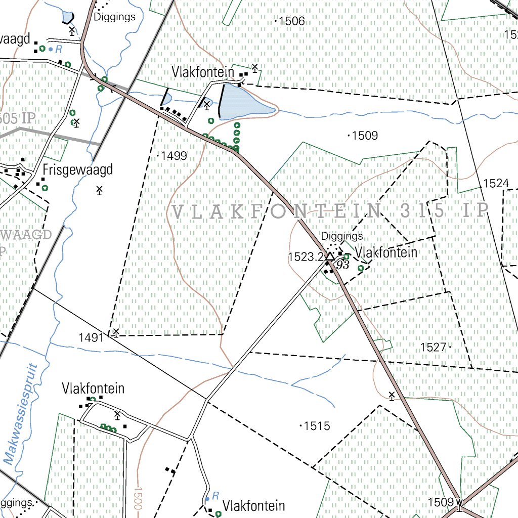2626CC OTTOSDAL Map by Chief Directorate: National Geo-spatial ...