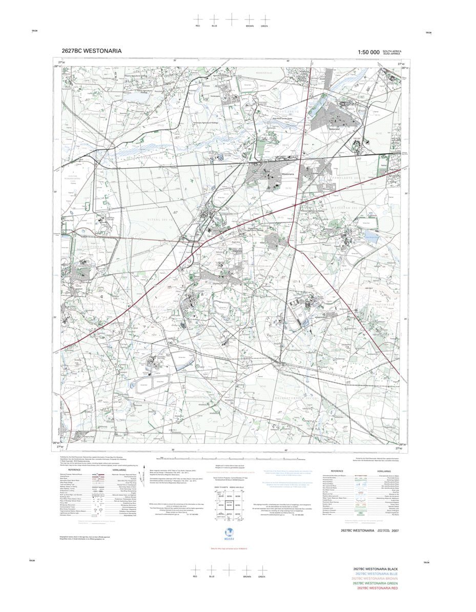 2627BC WESTONARIA Map by Chief Directorate: National Geo-spatial ...