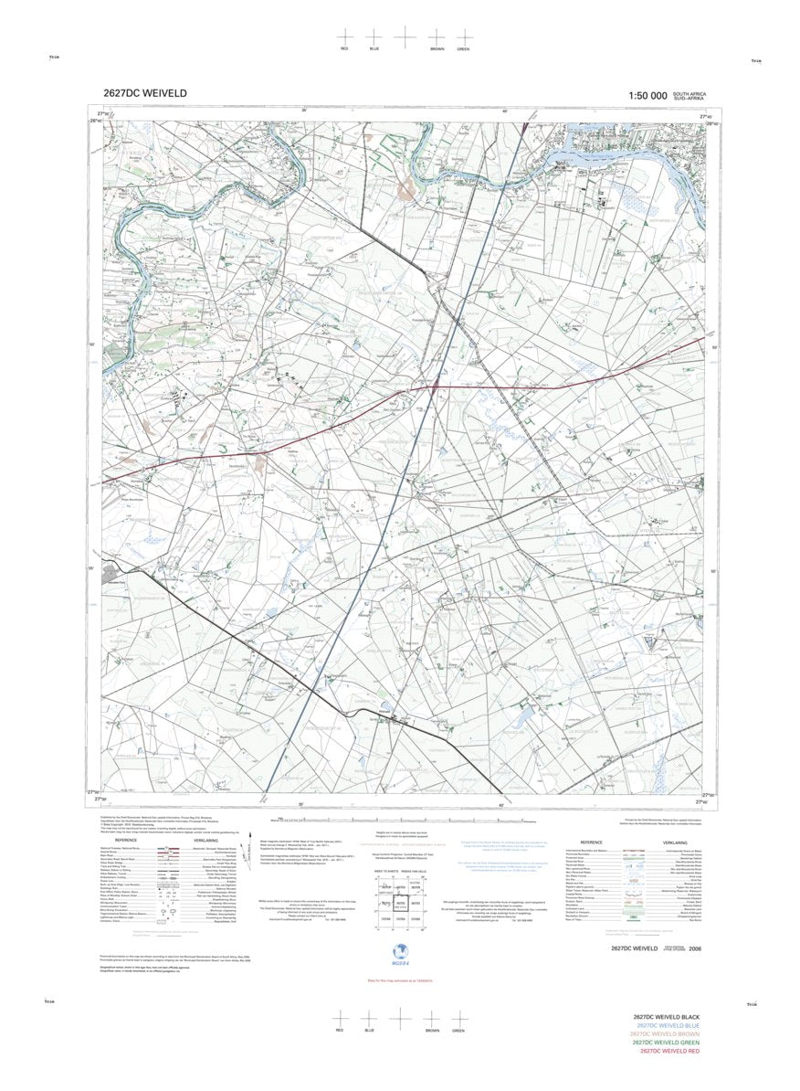 2627DC WEIVELD Map by Chief Directorate: National Geo-spatial ...