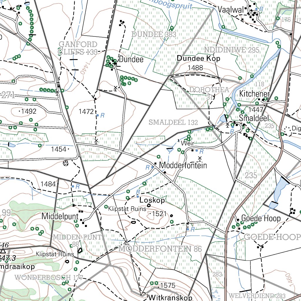 2627DC WEIVELD Map by Chief Directorate: National Geo-spatial ...