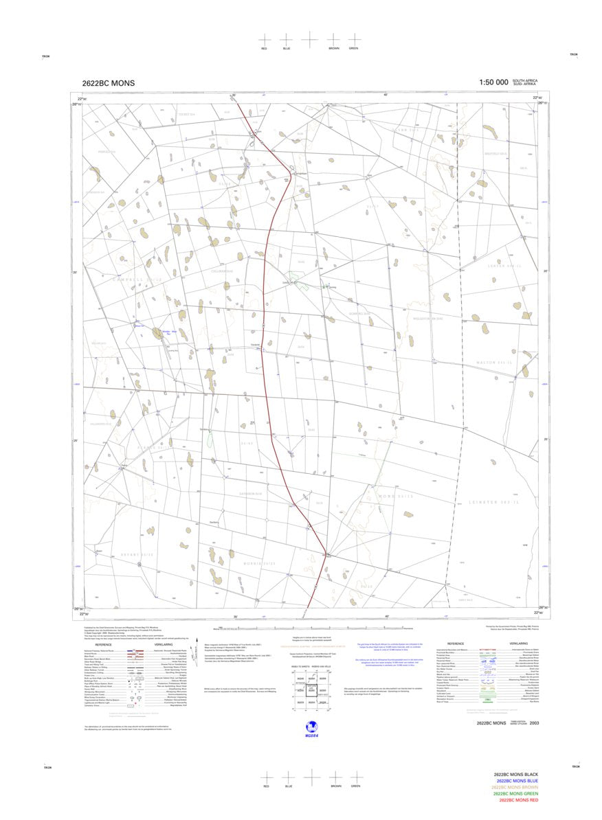 2622BC MONS Map by Chief Directorate: National Geo-spatial Information ...