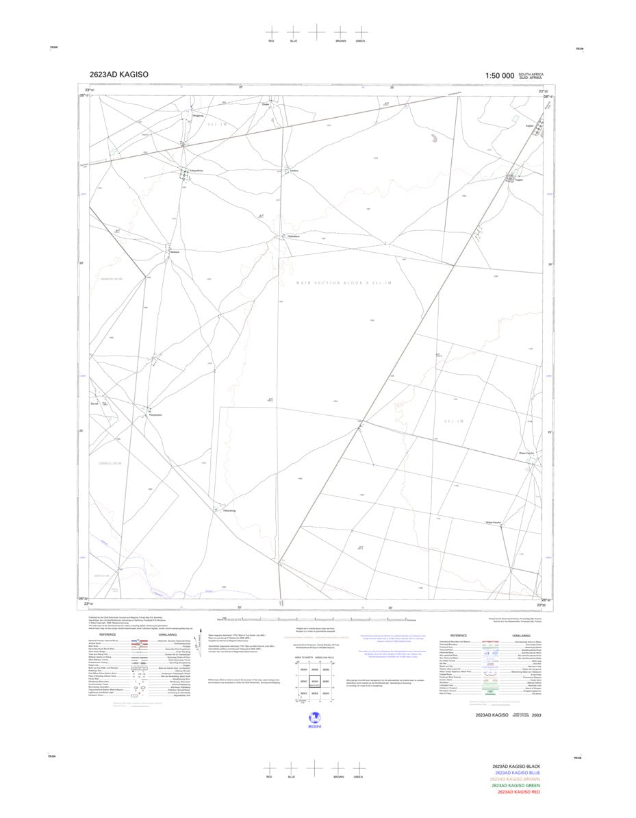 2623AD KAGISO Map by Chief Directorate: National Geo-spatial ...