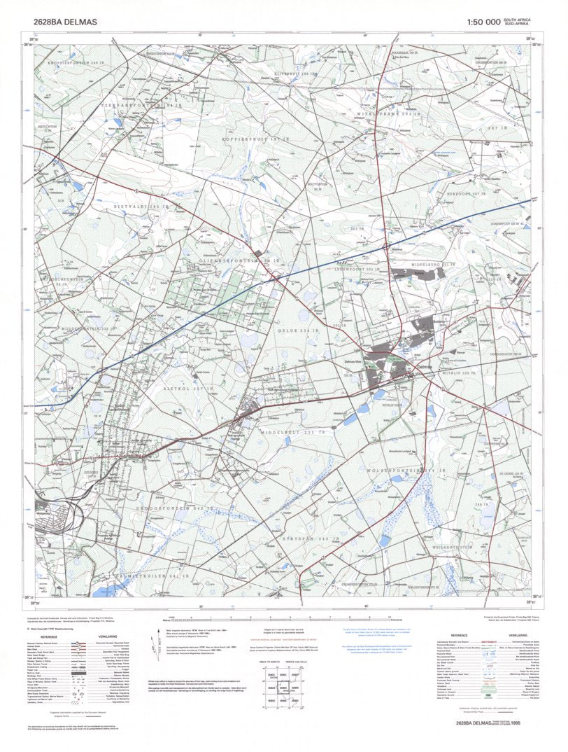 2628BA DELMAS Map by Chief Directorate: National Geo-spatial ...