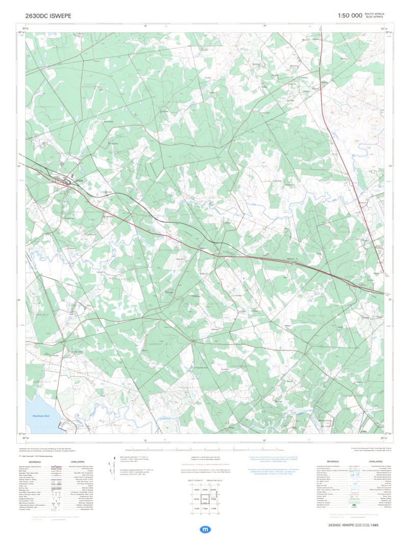 2630DC ISWEPE Map by Chief Directorate: National Geo-spatial ...