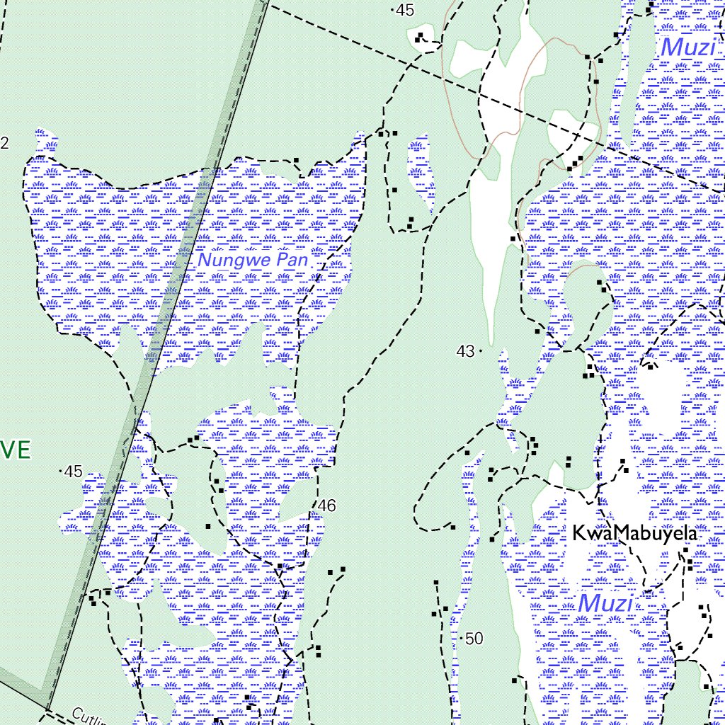 2632DC MUZI Map by Chief Directorate: National Geo-spatial Information ...