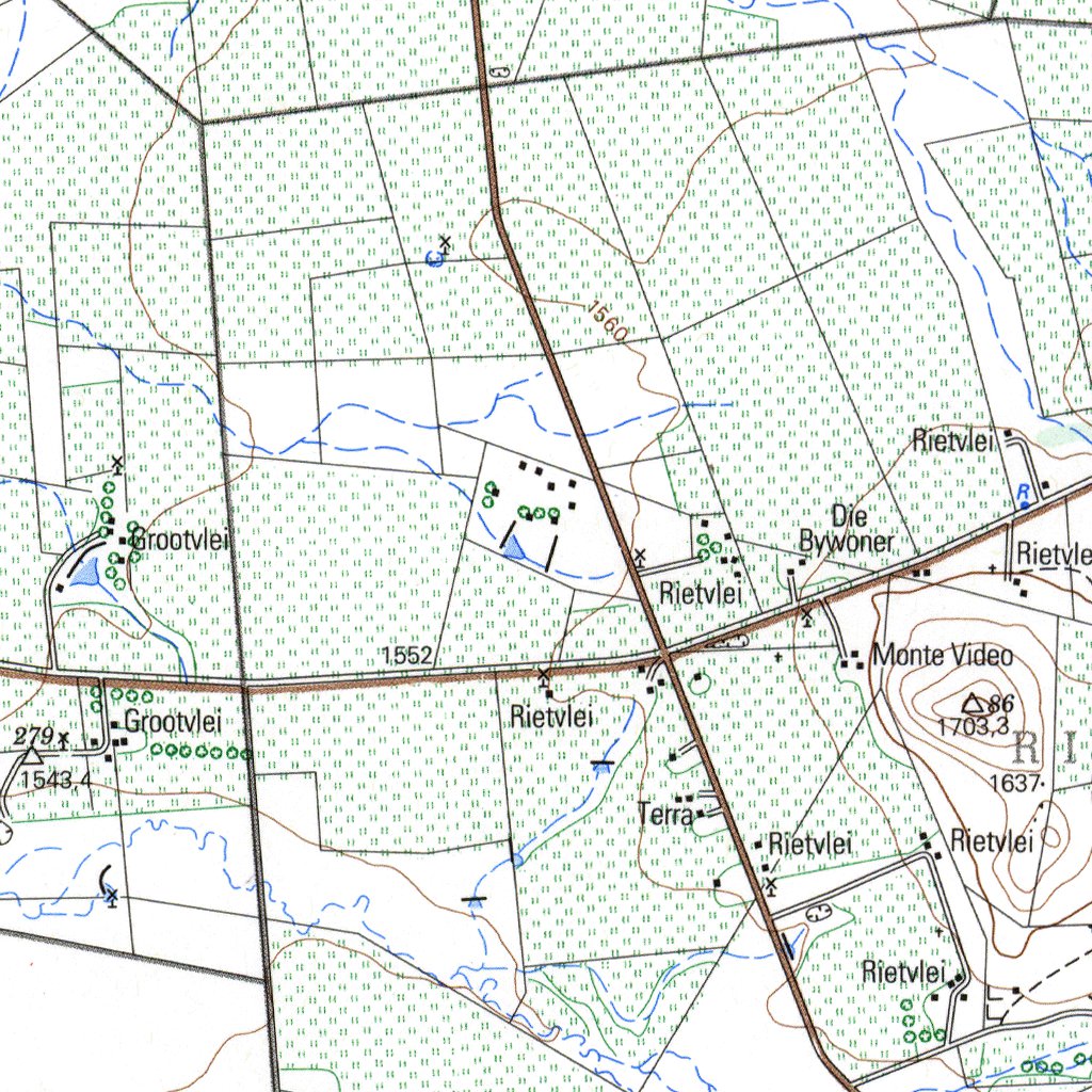 2628DC GROOTVLEI Map by Chief Directorate: National Geo-spatial ...