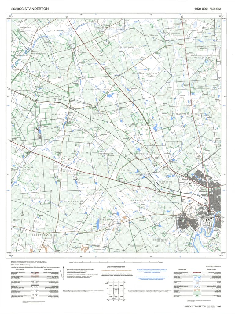 2629CC STANDERTON Map by Chief Directorate: National Geo-spatial ...
