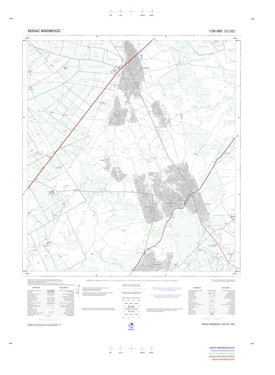 2625AC MADIBOGO Map by Chief Directorate: National Geo-spatial ...