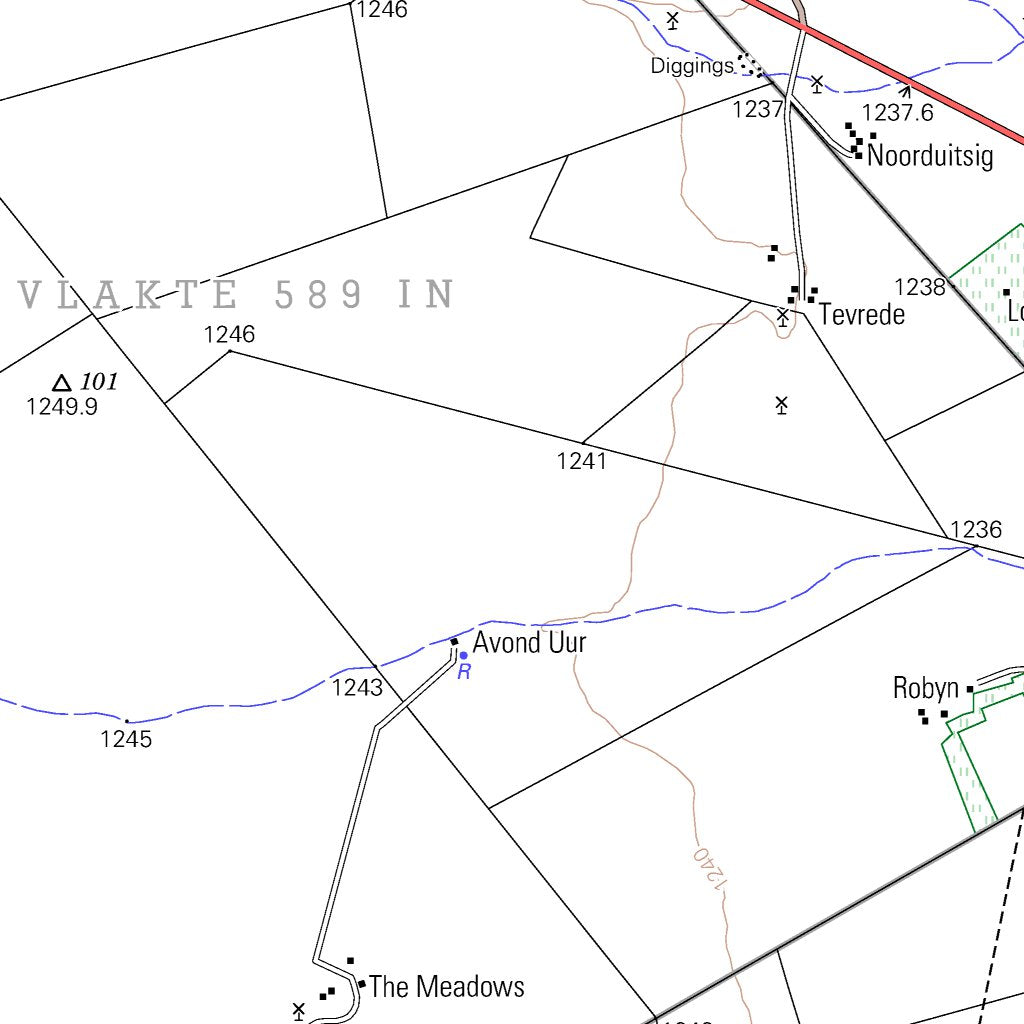 2624DC VRYBURG Map by Chief Directorate: National Geo-spatial ...