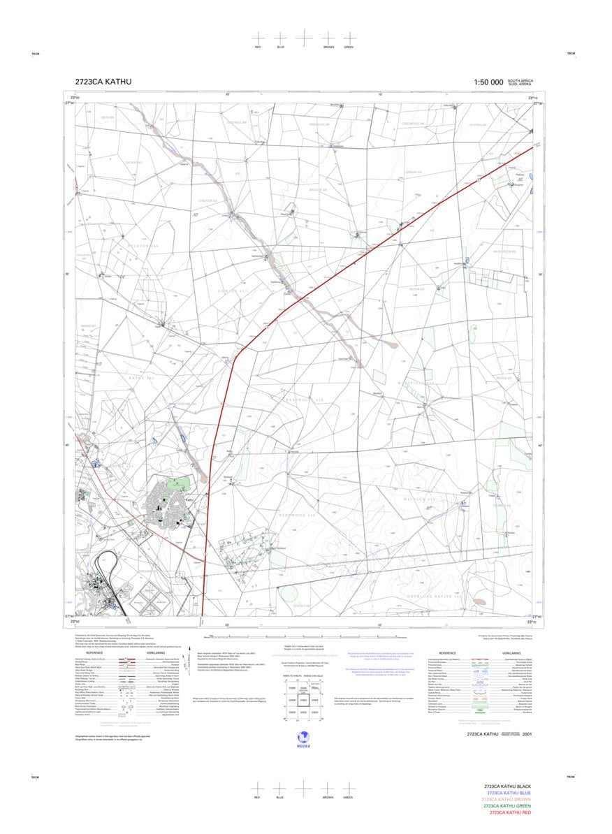 2723CA KATHU Map by Chief Directorate: National Geo-spatial Information ...