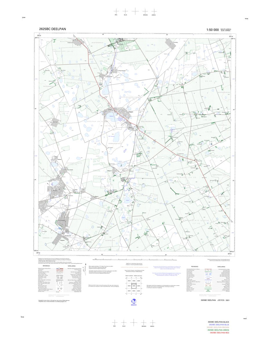 2625BC DEELPAN Map by Chief Directorate: National Geo-spatial ...