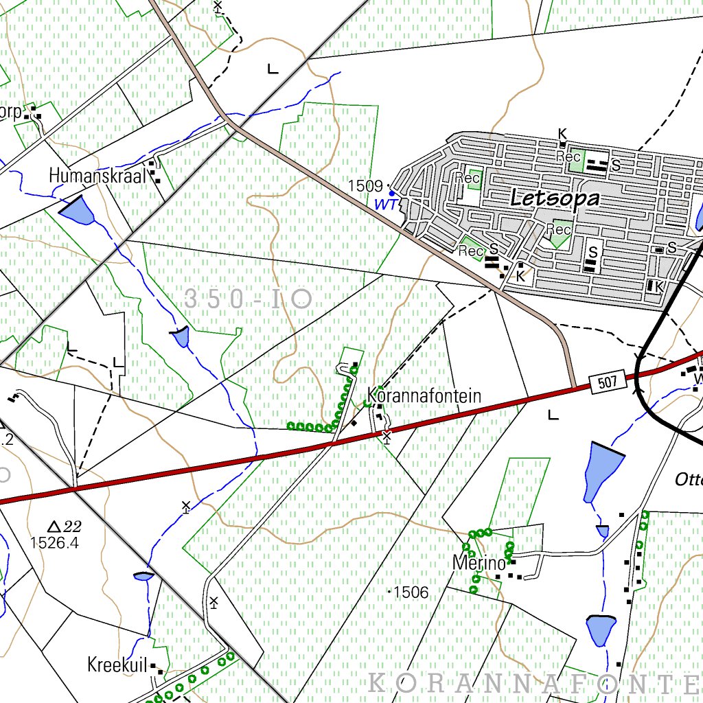 2625DD LETSOPA Map by Chief Directorate: National Geo-spatial ...