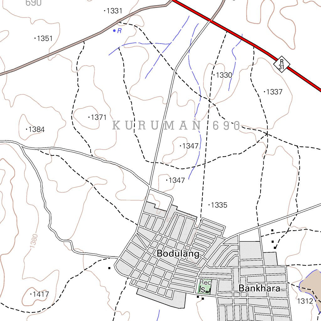 2723AD KURUMAN Map by Chief Directorate: National Geo-spatial ...