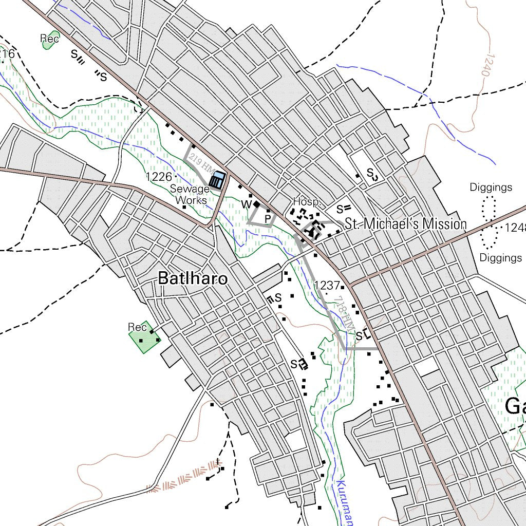 2723AD KURUMAN Map by Chief Directorate: National Geo-spatial ...
