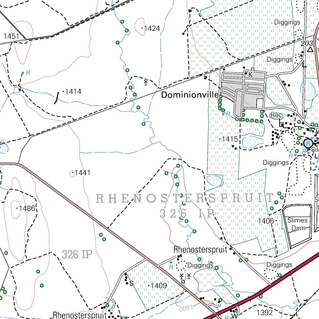 2626CD HARTBEESFONTEIN Map by Chief Directorate: National Geo-spatial ...