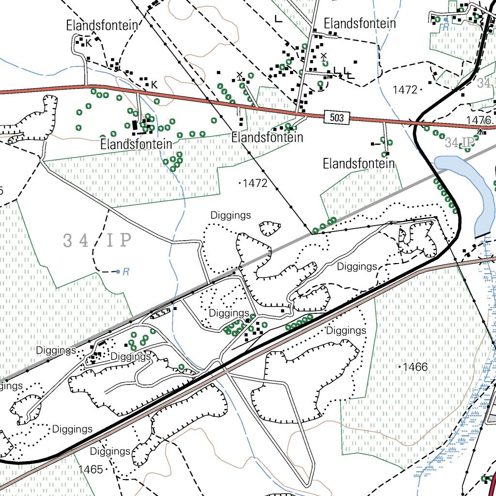 2626AA LICHTENBURG Map by Chief Directorate: National Geo-spatial ...