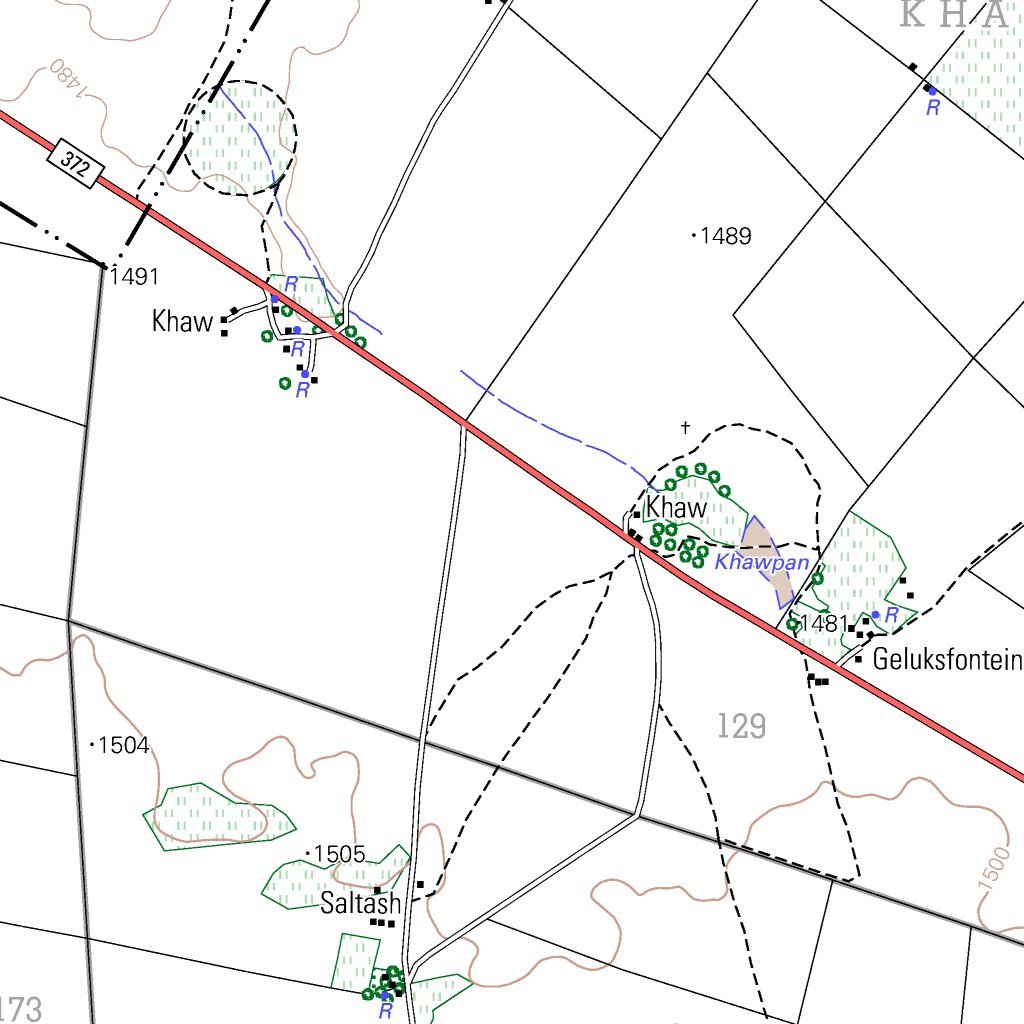 2723DB KHAW Map by Chief Directorate: National Geo-spatial Information ...