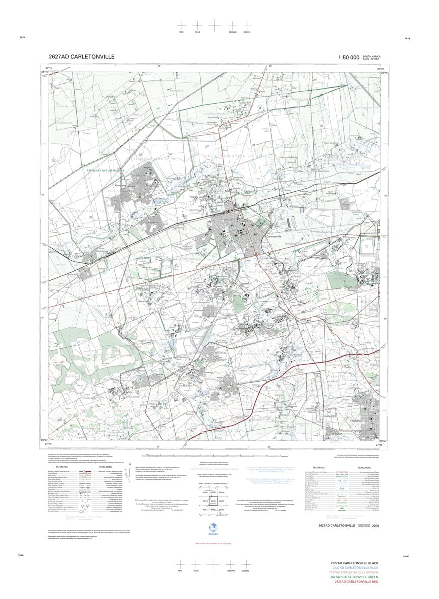 2627AD CARLETONVILLE Map by Chief Directorate: National Geo-spatial ...